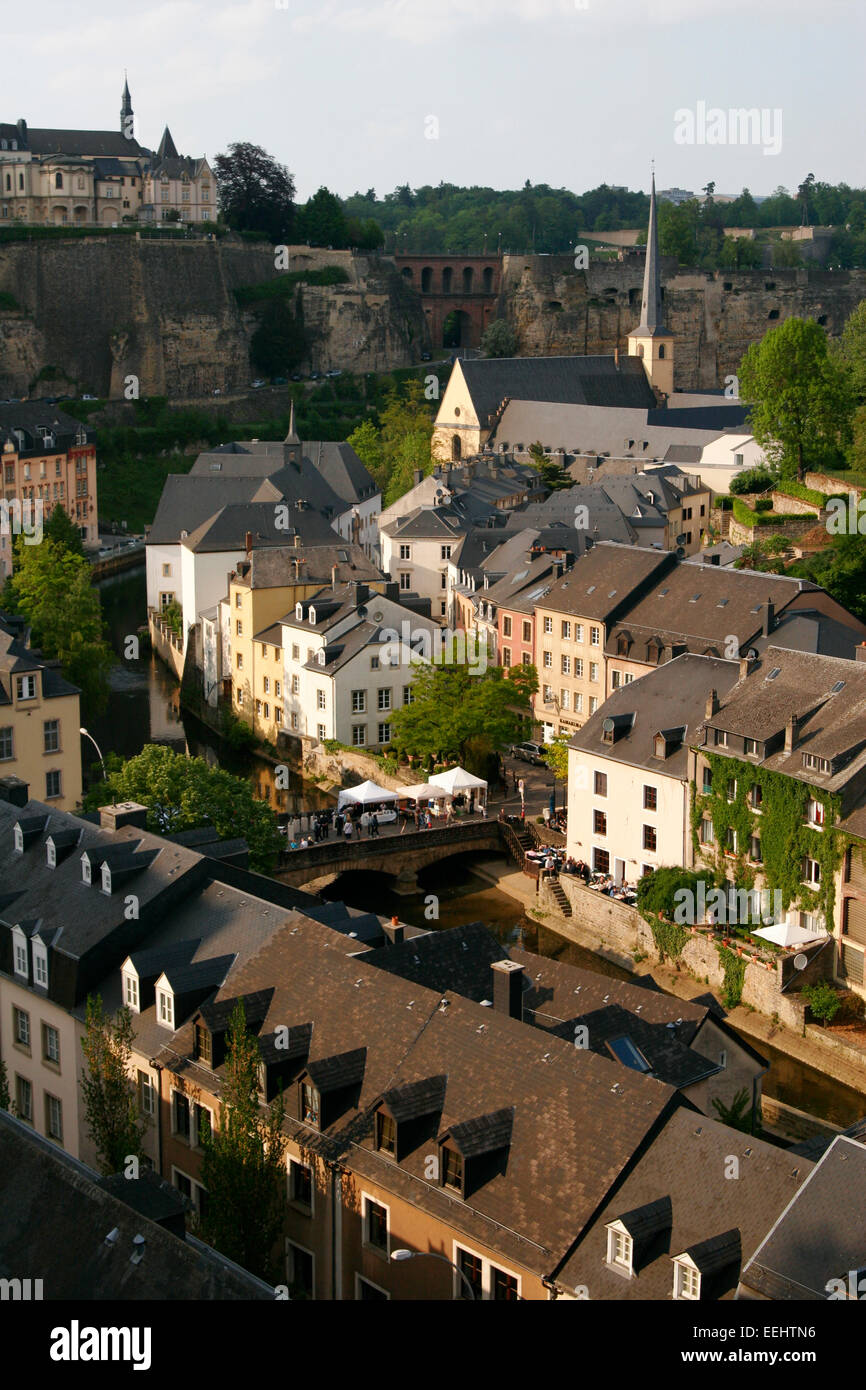 Luxembourg city aerial hi-res stock photography and images - Alamy