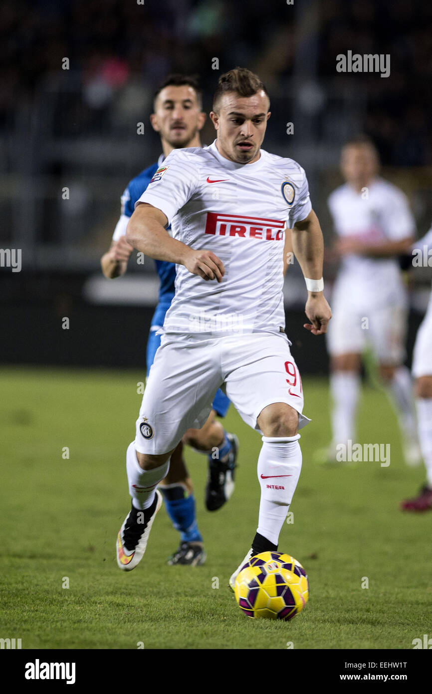 Empoli, Italy. 17th Jan, 2015. Xherdan Shaqiri (Inter) Football/Soccer ...