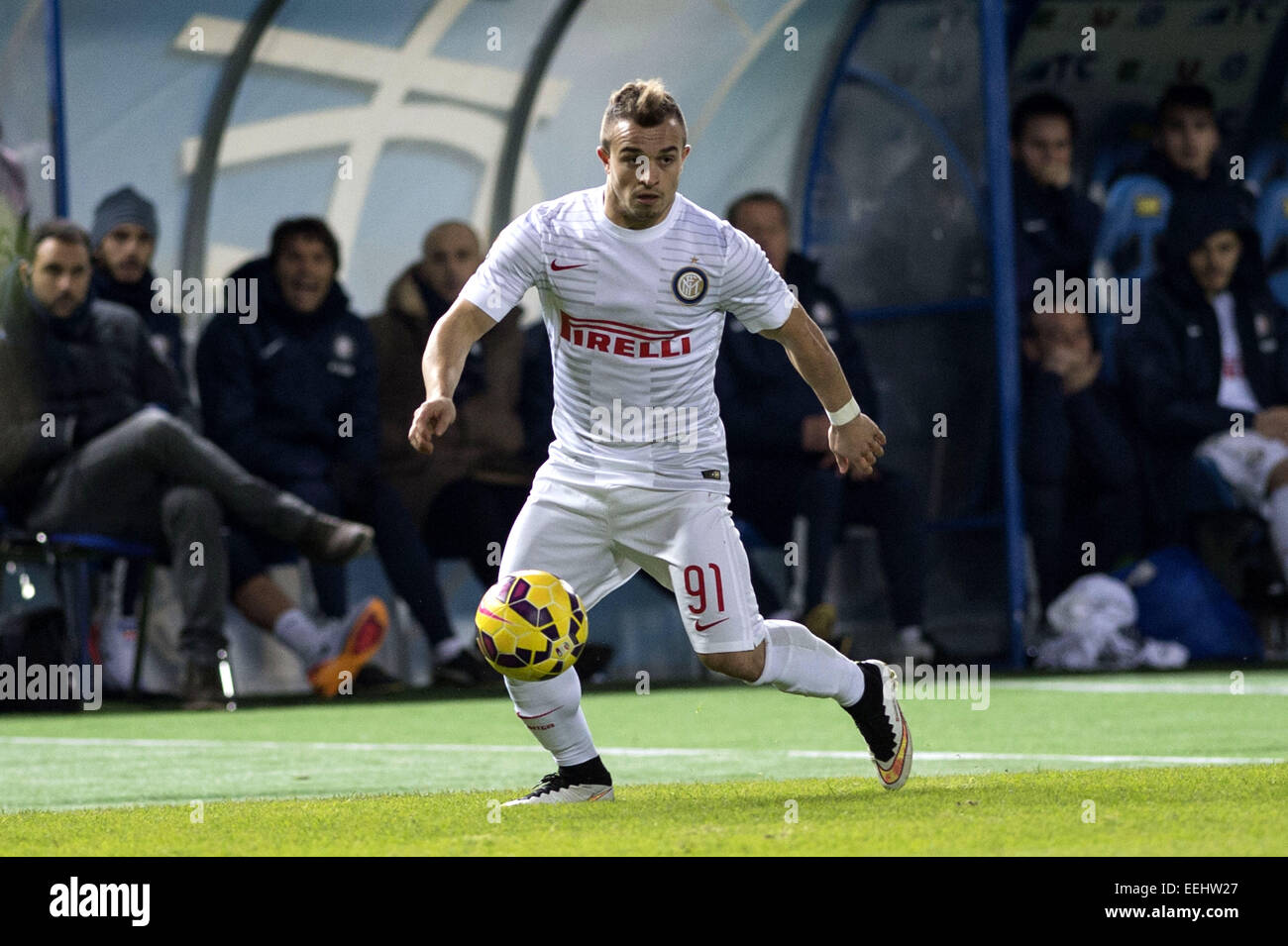 Empoli, Italy. 17th Jan, 2015. Xherdan Shaqiri (Inter) Football/Soccer ...