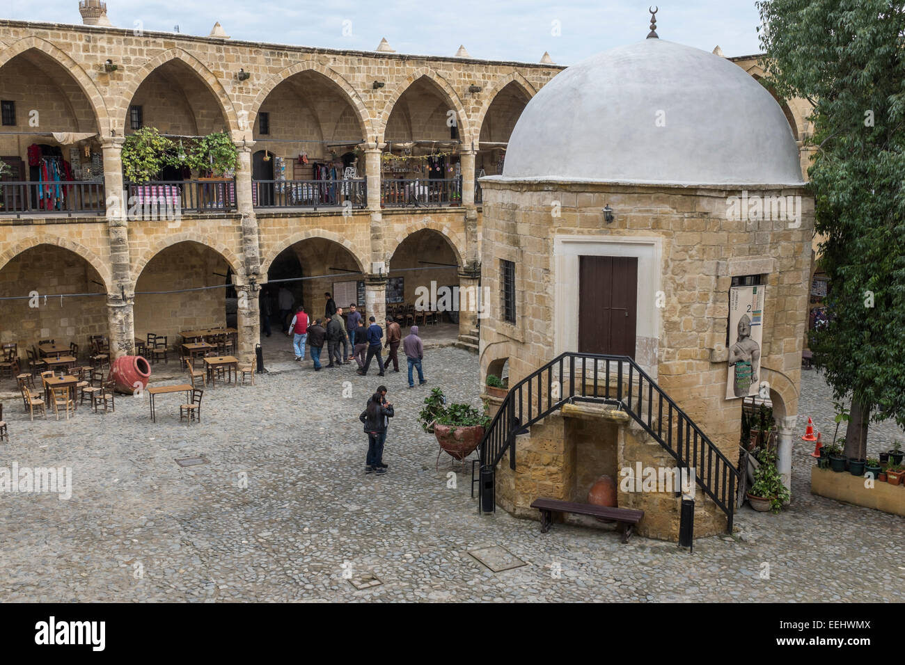 The Buyuk Han or Khan (The Great Inn) in the central part of old ...