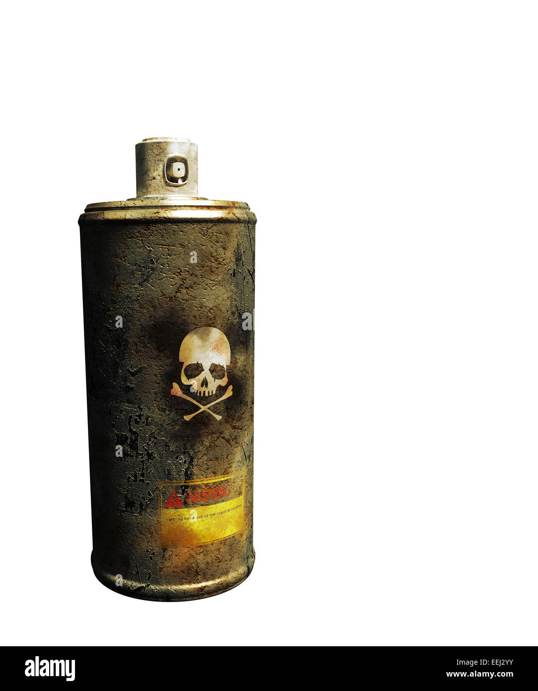 rusty spray can isolated on white background Stock Photo - Alamy