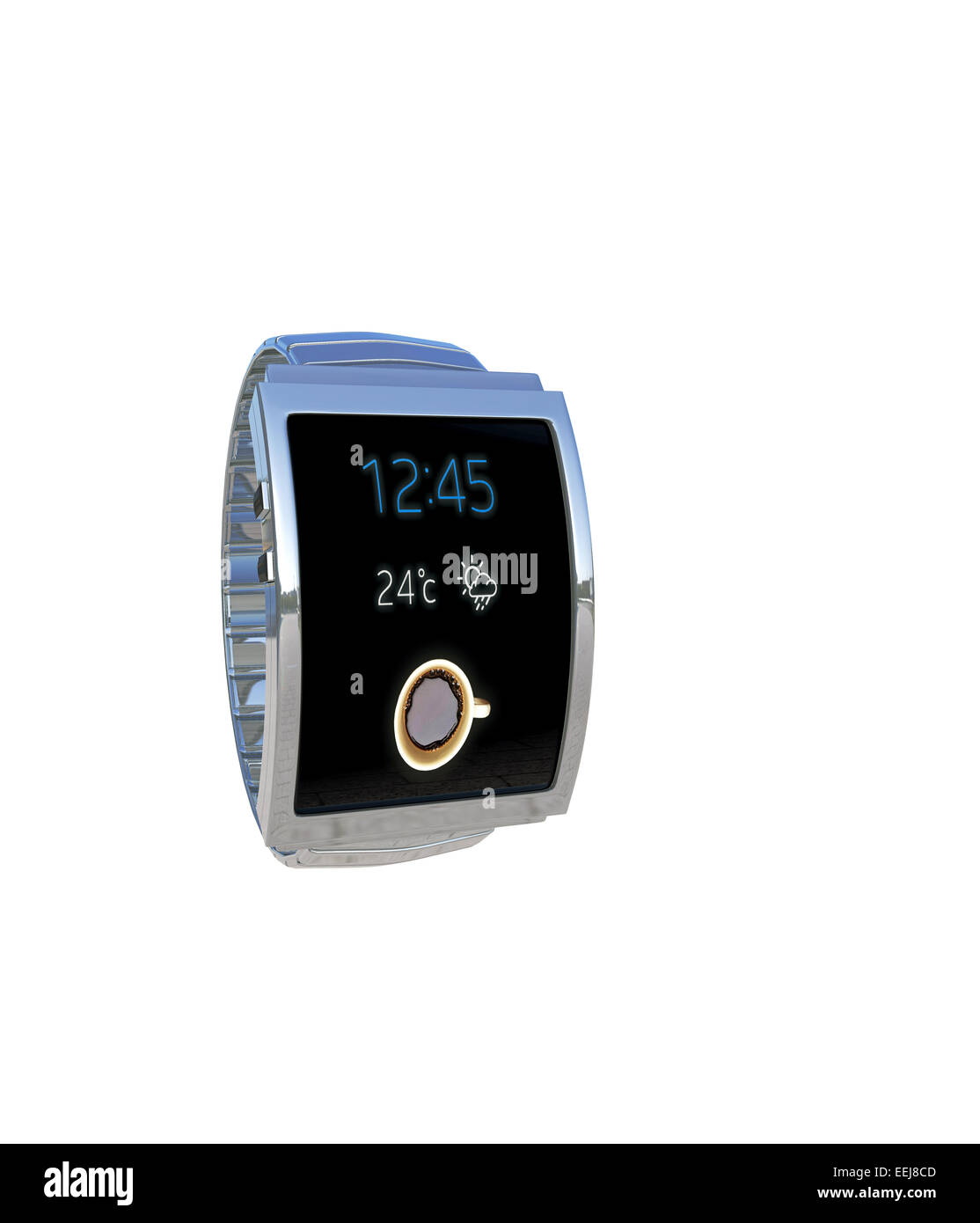 smartwatch isolated on white background Stock Photo - Alamy