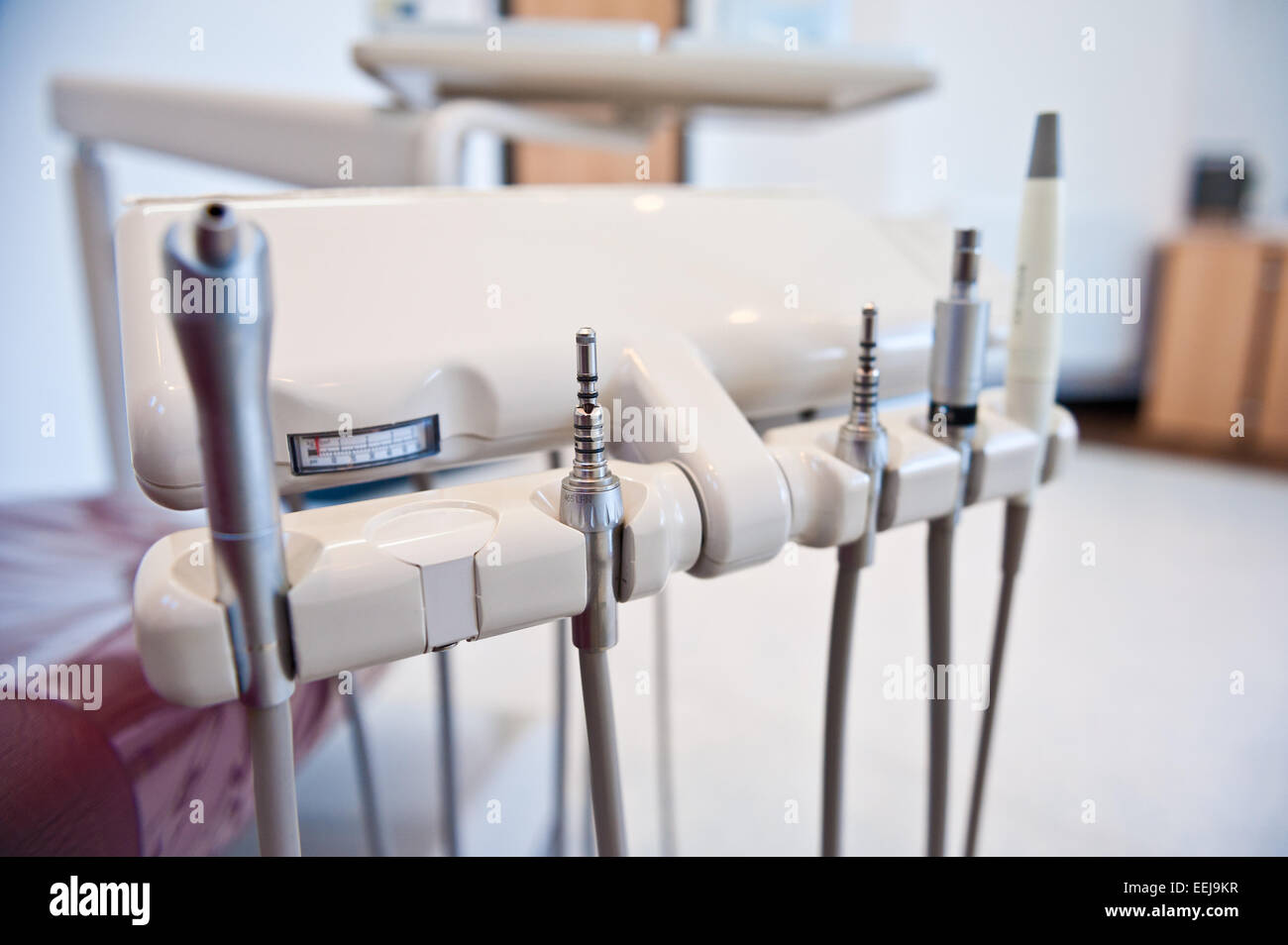 Dental chair tools Stock Photo - Alamy