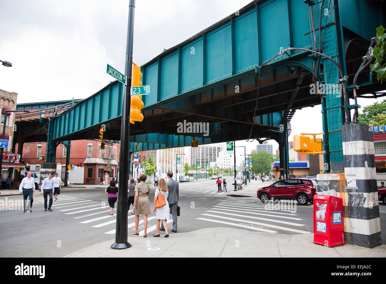 neighborhood of Queens, New York, USA, America Stock Photo - Alamy