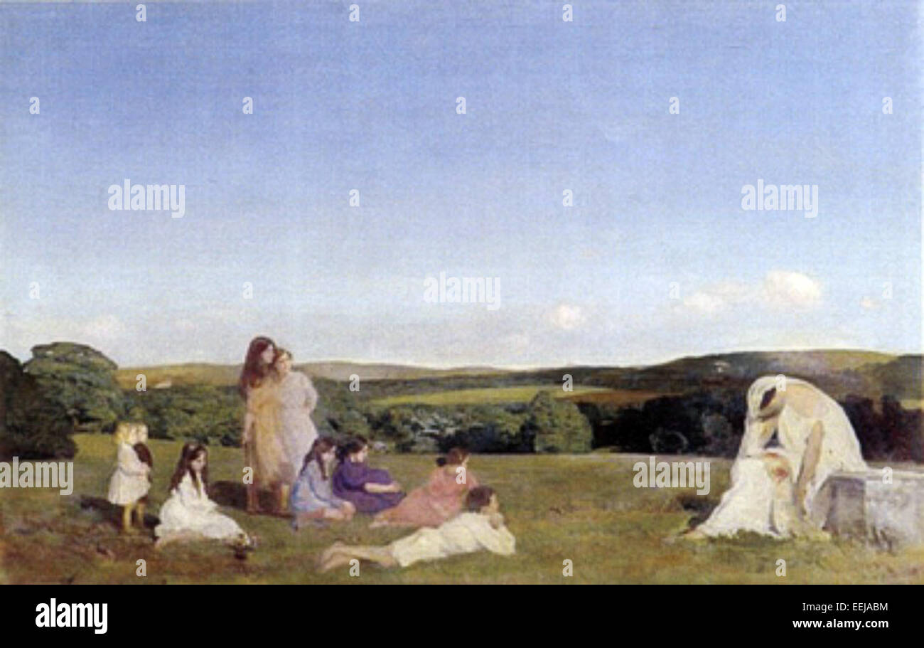 Charles Sims was a prominent English artist known for his oil paintings ...