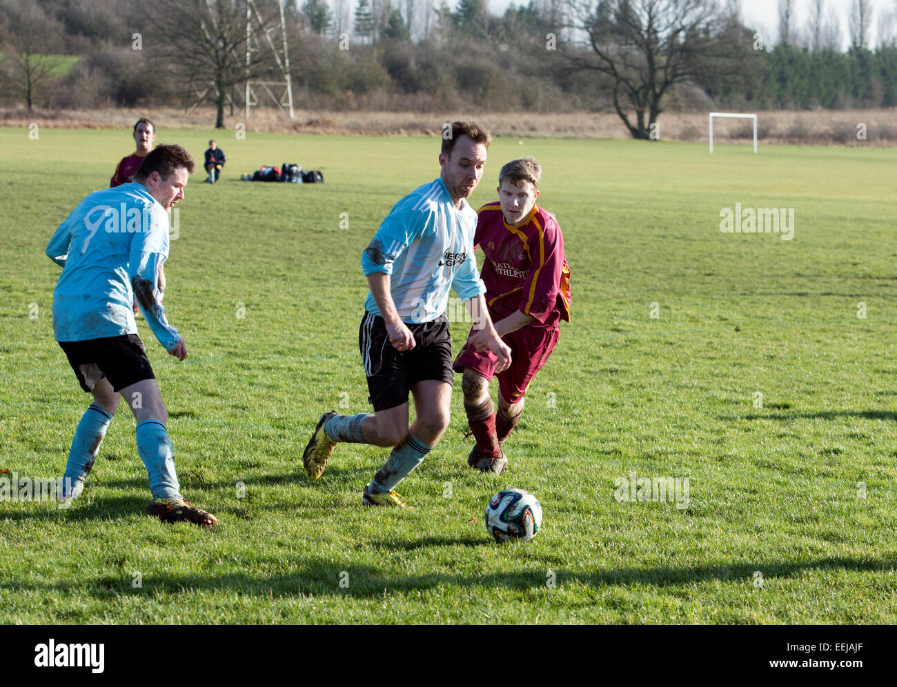 Player players football match sunday league amateur hi-res stock ...