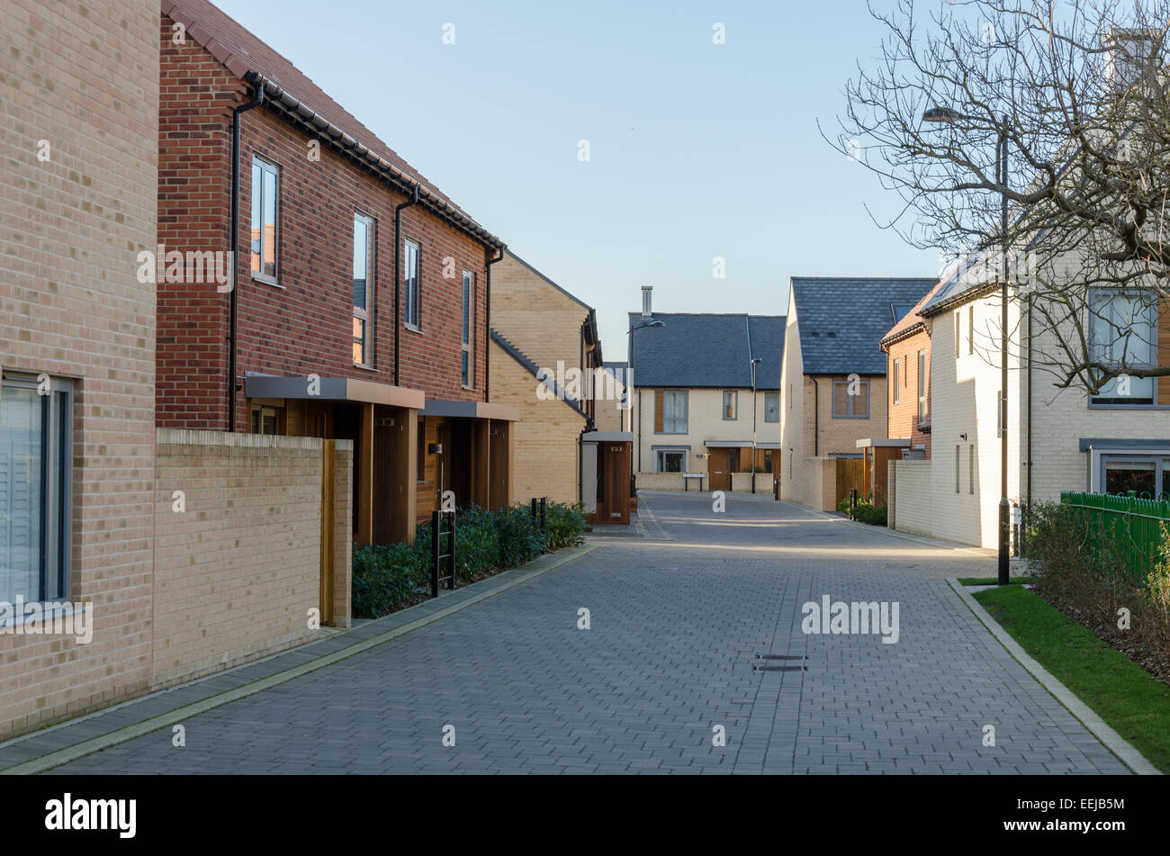 Trumpington Meadows new housing development. Trumpington, Cambridge, UK ...