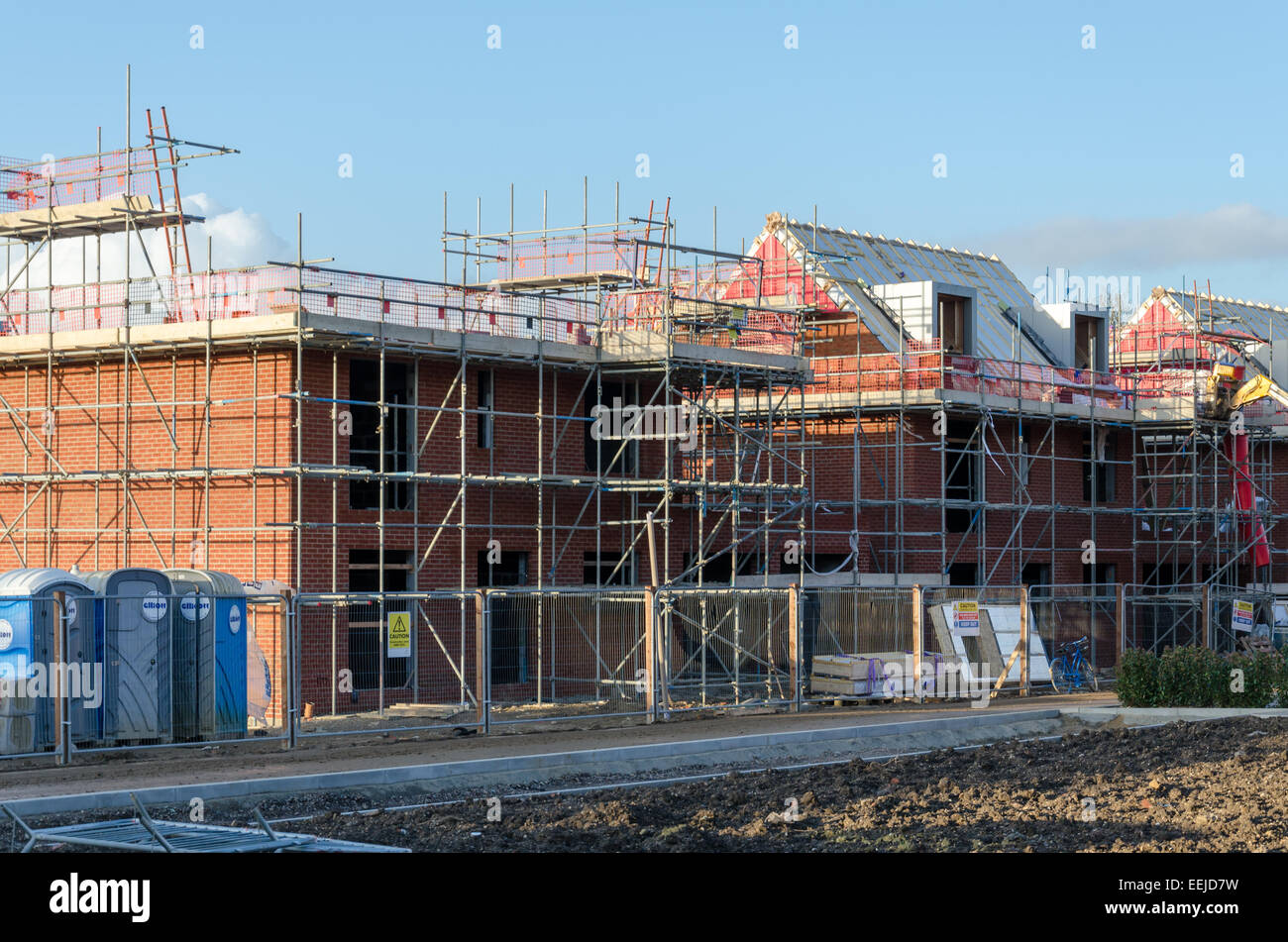 Trumpington Meadows new housing development. Trumpington, Cambridge, UK ...