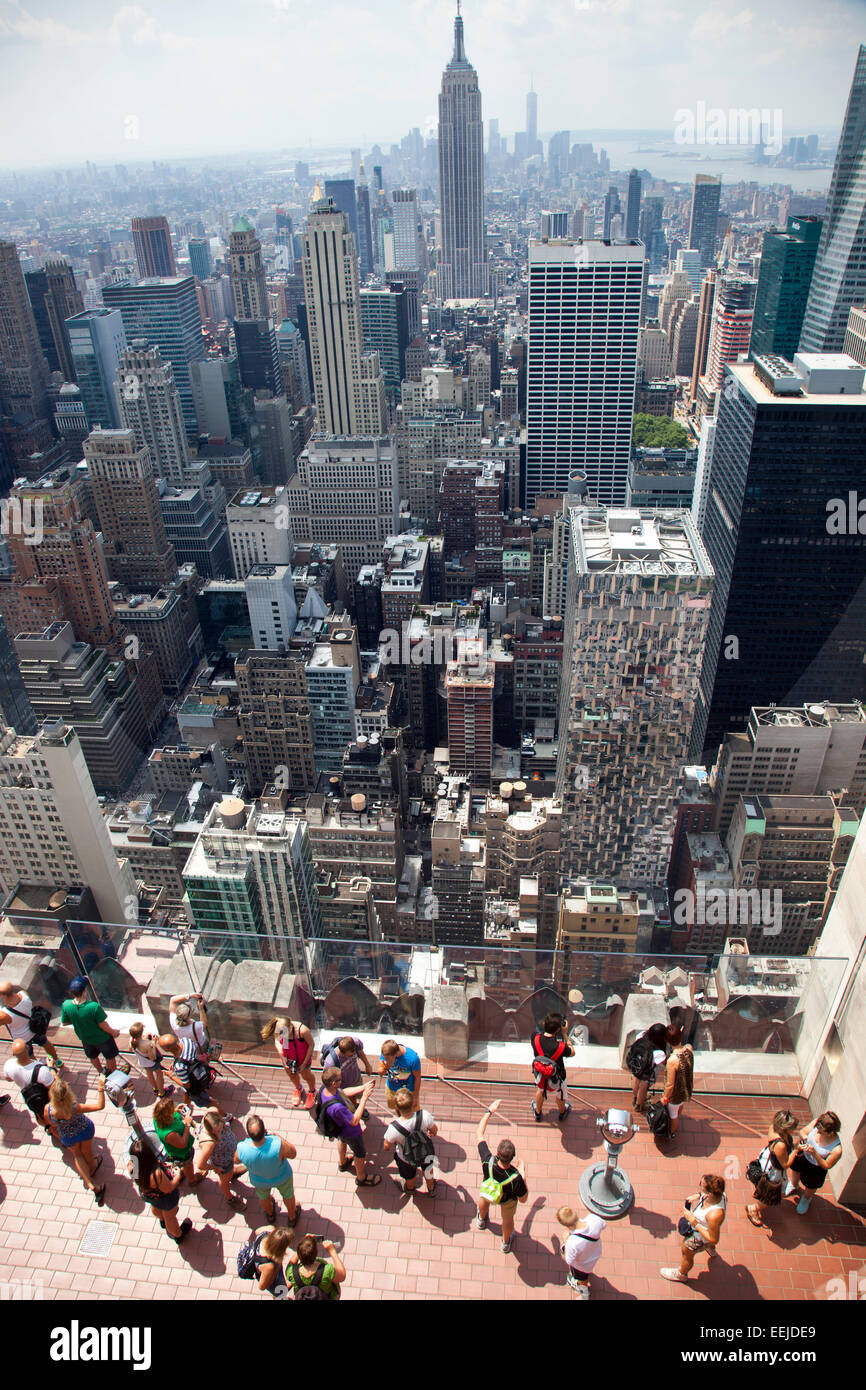 Rockefeller center aerial hi-res stock photography and images - Alamy