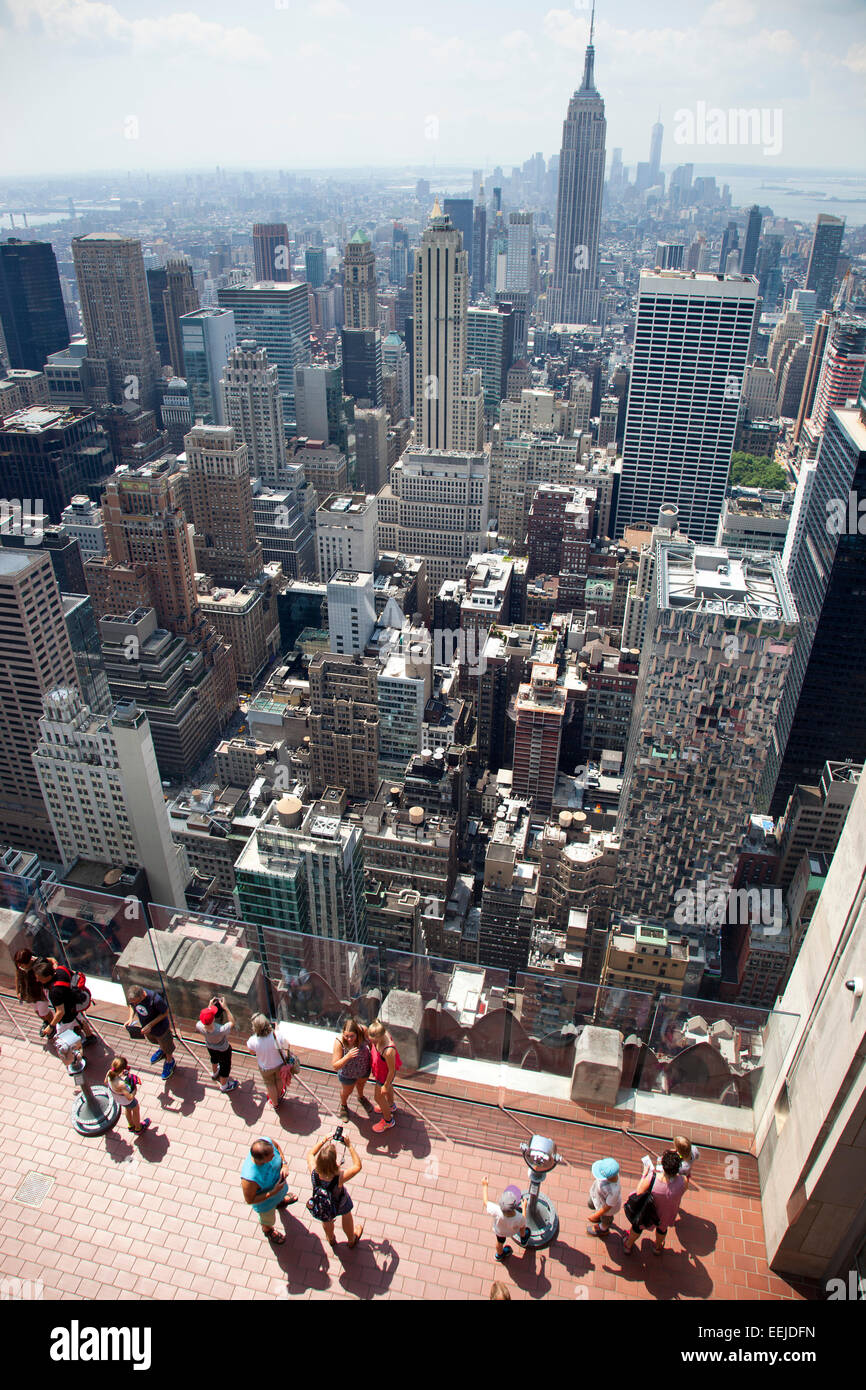 Aerial view rockefeller center new york hi-res stock photography and ...