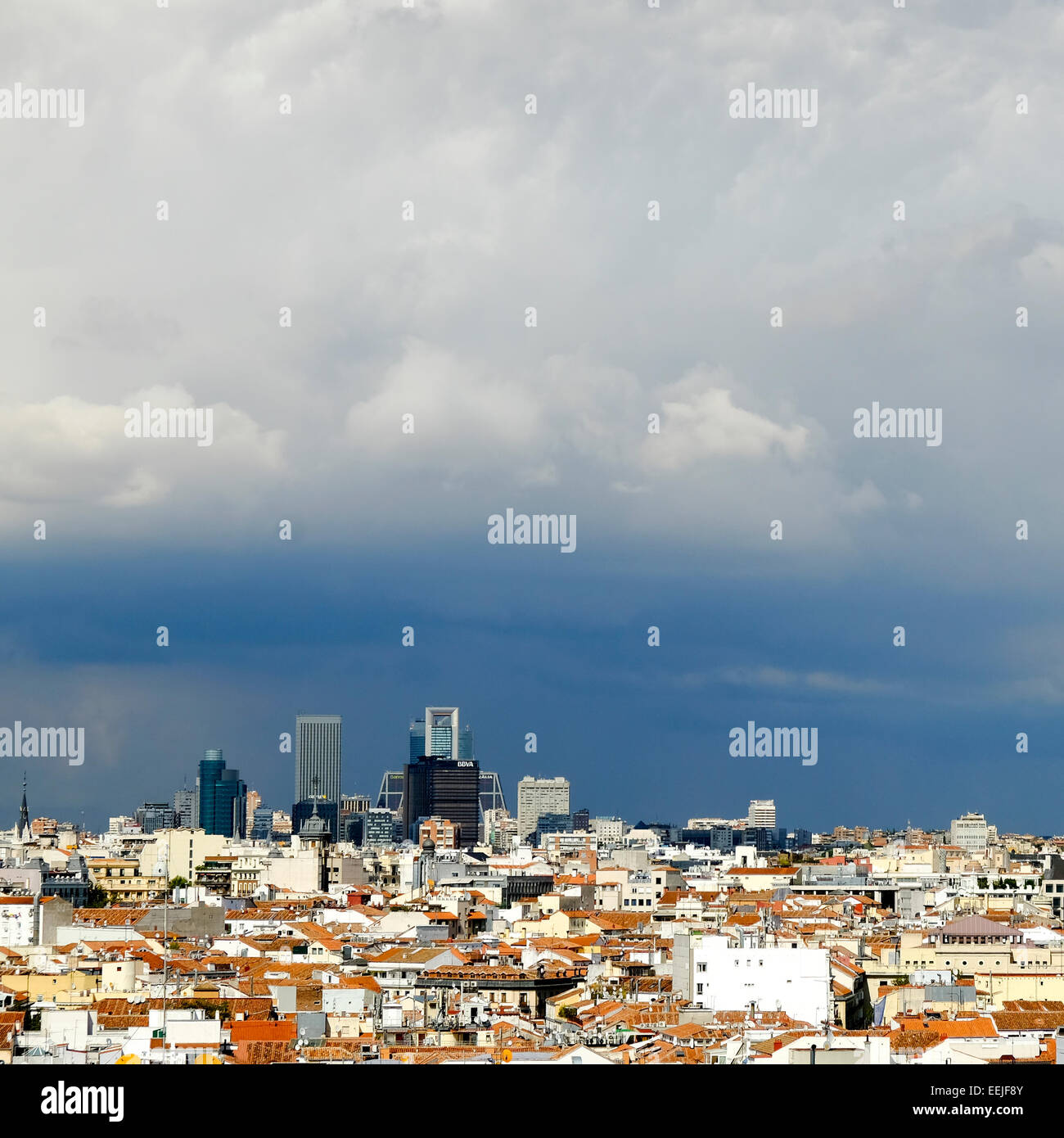 AZCA financial district Panoramic views from Bellas Artes top floor ...