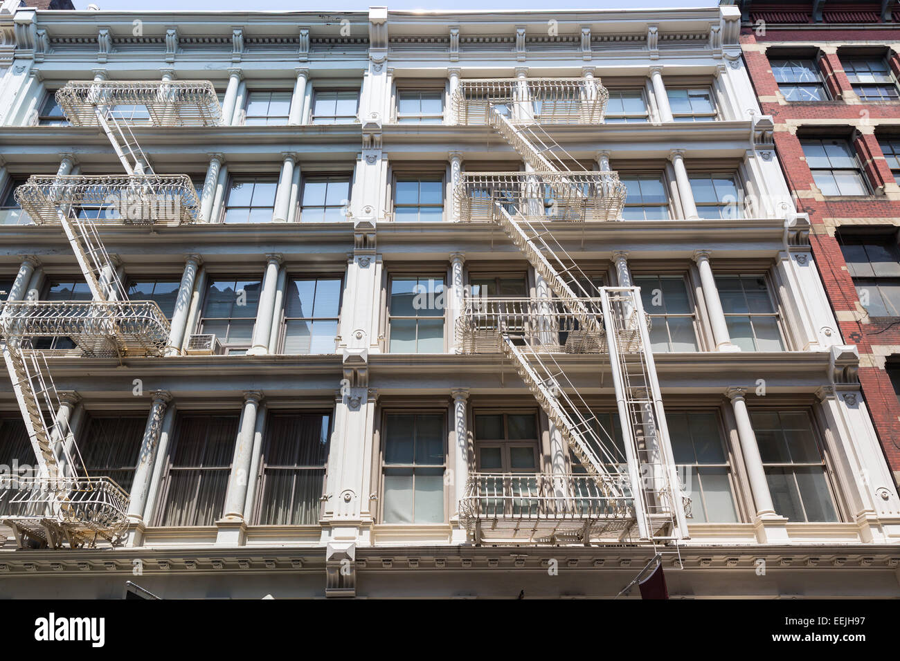 Soho buildings facade in Manhattan New York City NYC USA Stock Photo ...