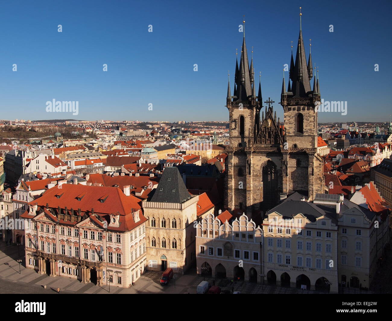 Prague city hall houses hi-res stock photography and images - Alamy