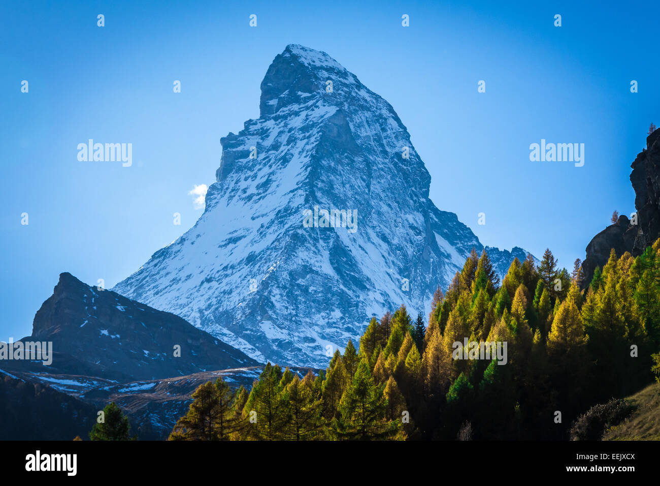 Matterhorn, alps, autumn Stock Photo - Alamy