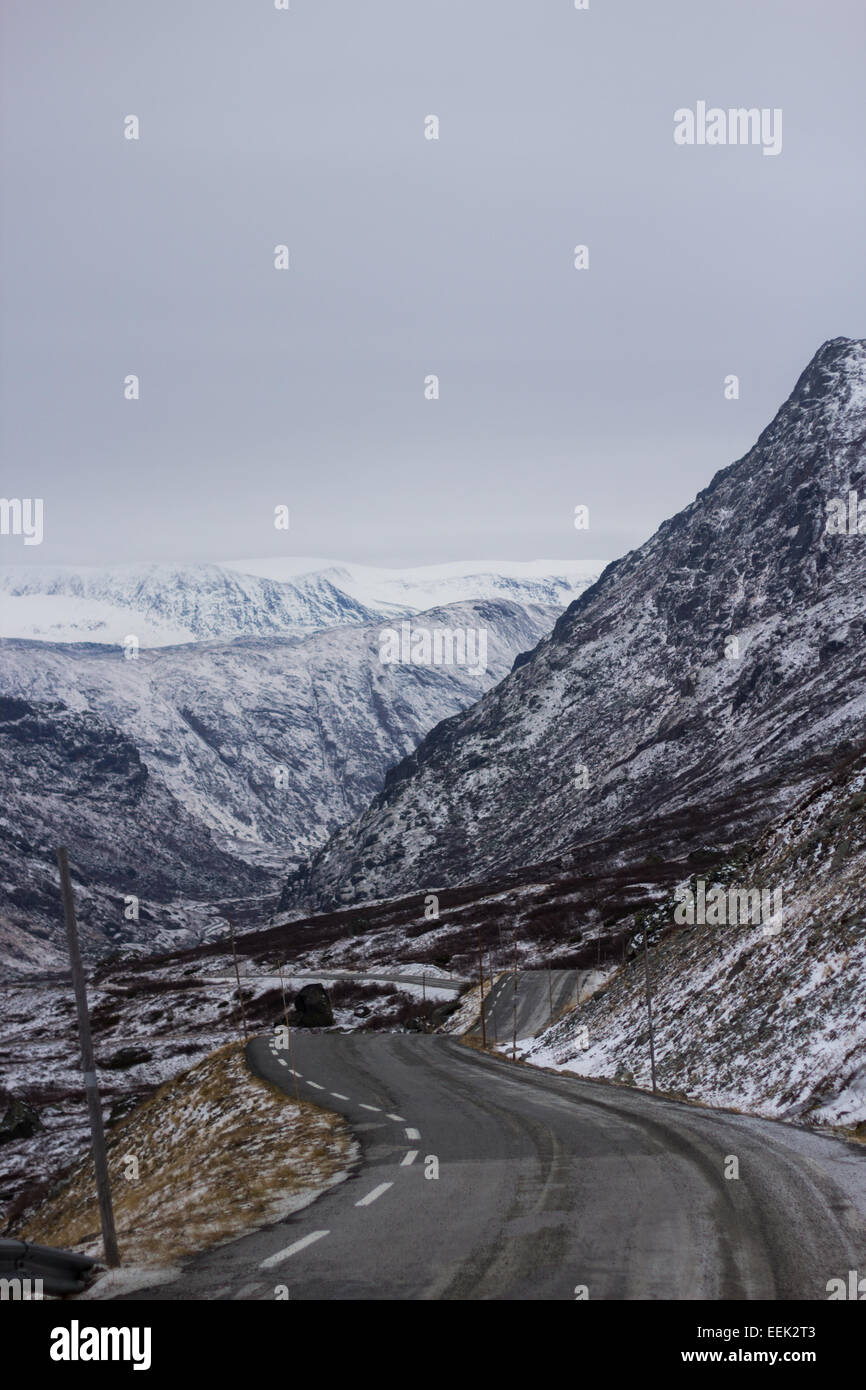 Winding road in Jotunheimen, Norway Stock Photo - Alamy