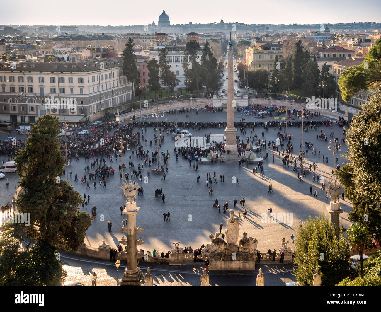 Statues piazza del popolo square hi-res stock photography and images ...