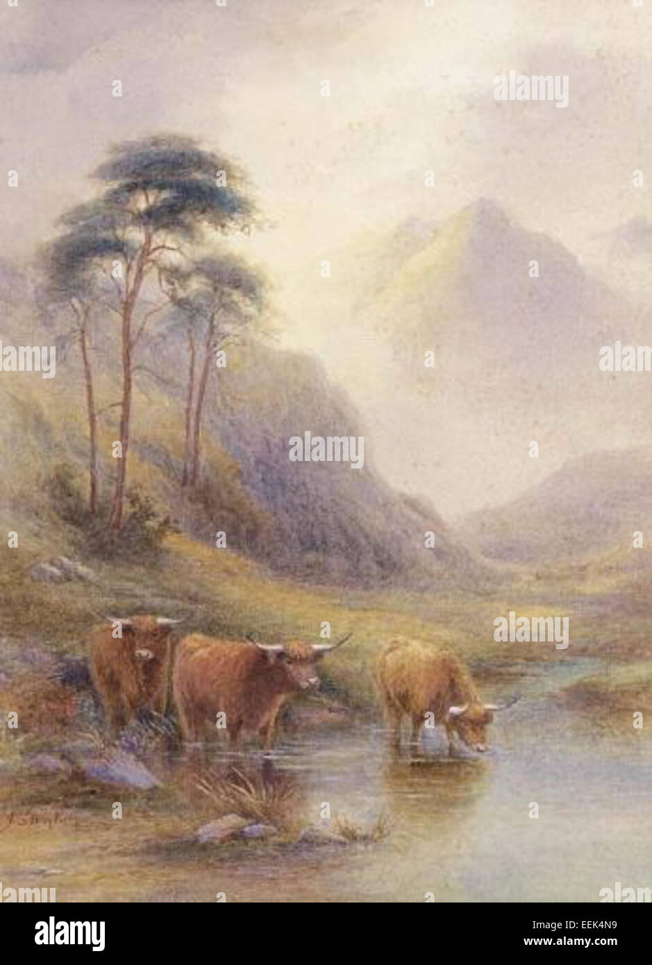 John Stinton (jnr) was a British artist known for his watercolor ...