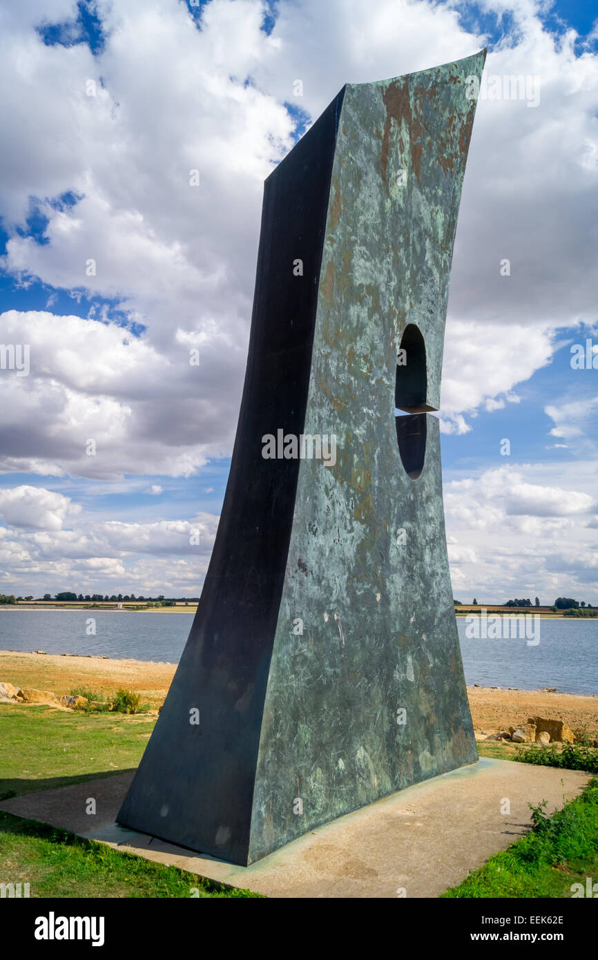 Sculpture "The Great Tower" by Alexander. Rutland Water, Leicestershire ...