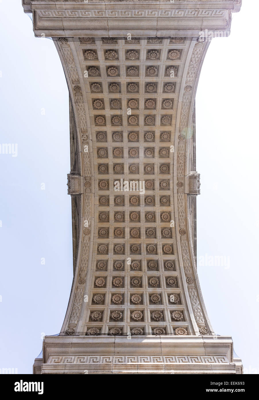 Manhattan Washington Square Park Arch ceiling in New York City USA ...