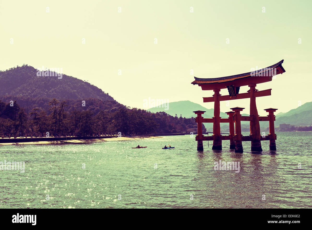 Miyajima shrine floating torii hi-res stock photography and images - Alamy
