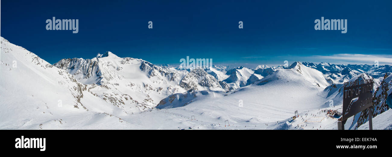 Ski resort of Neustift Stubai glacier Austria Stock Photo - Alamy