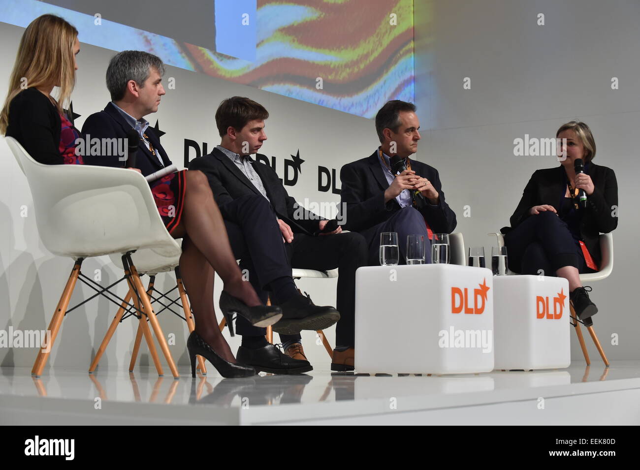 MUNICH/GERMANY - JANUARY 19: (r-l) Kate Lewis (Hearst), Martin Clarke ...