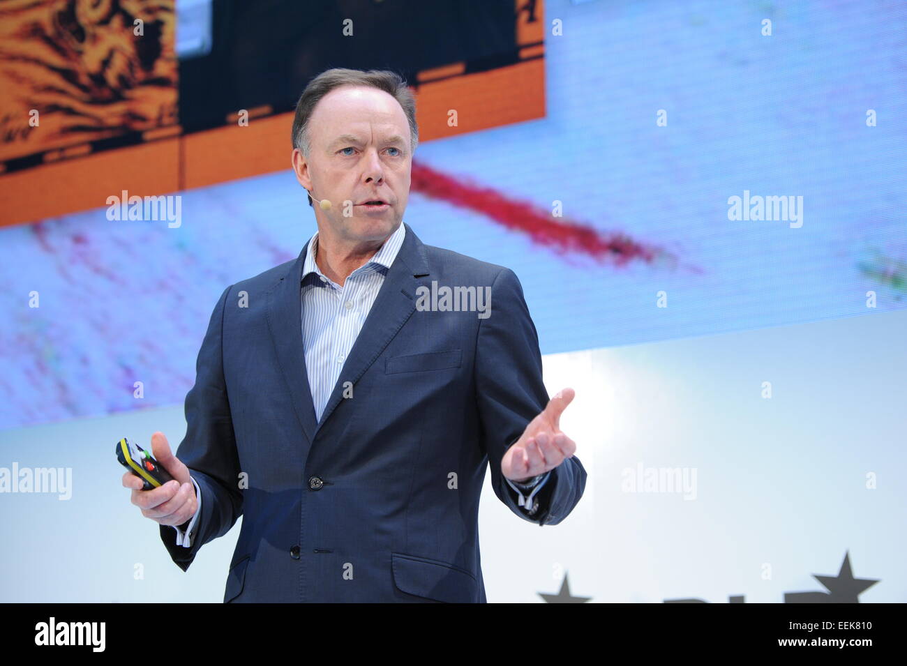 MUNICH/GERMANY - JANUARY 19: Ian Robertson (BMW Group) gestures on the ...