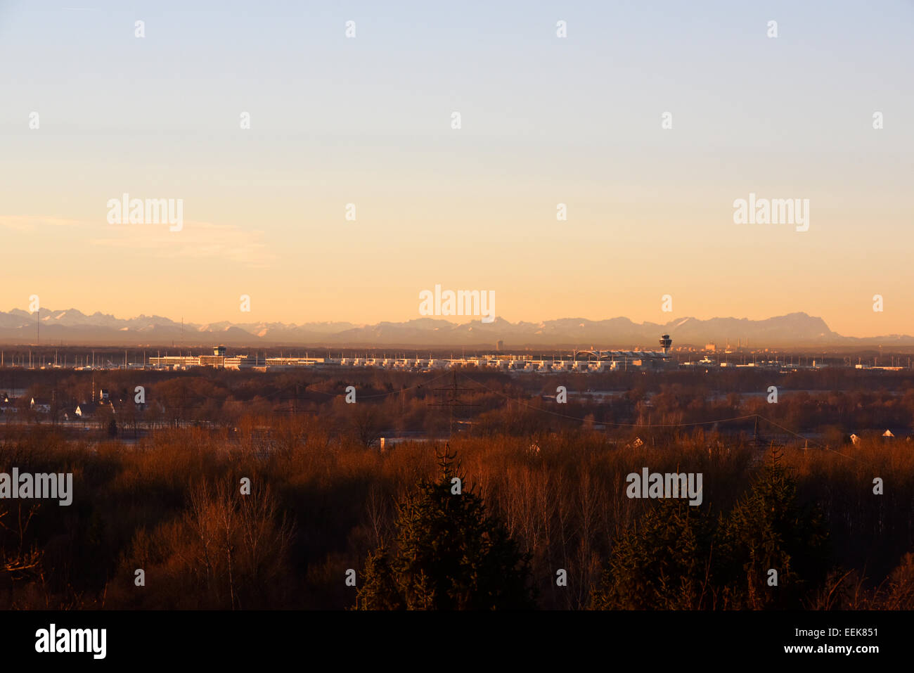 Airport Munich with Alps, View,Mountain, MUC, EDDM, Munich Airport ...