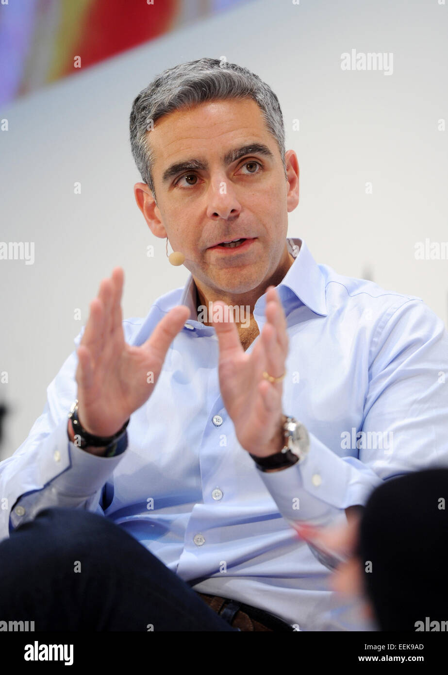 David Marcus, manager at the internet company Facebook, speaks at the ...