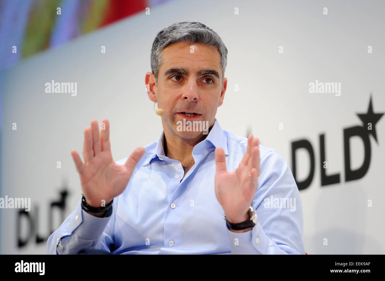 David Marcus, manager at the internet company Facebook, speaks at the ...
