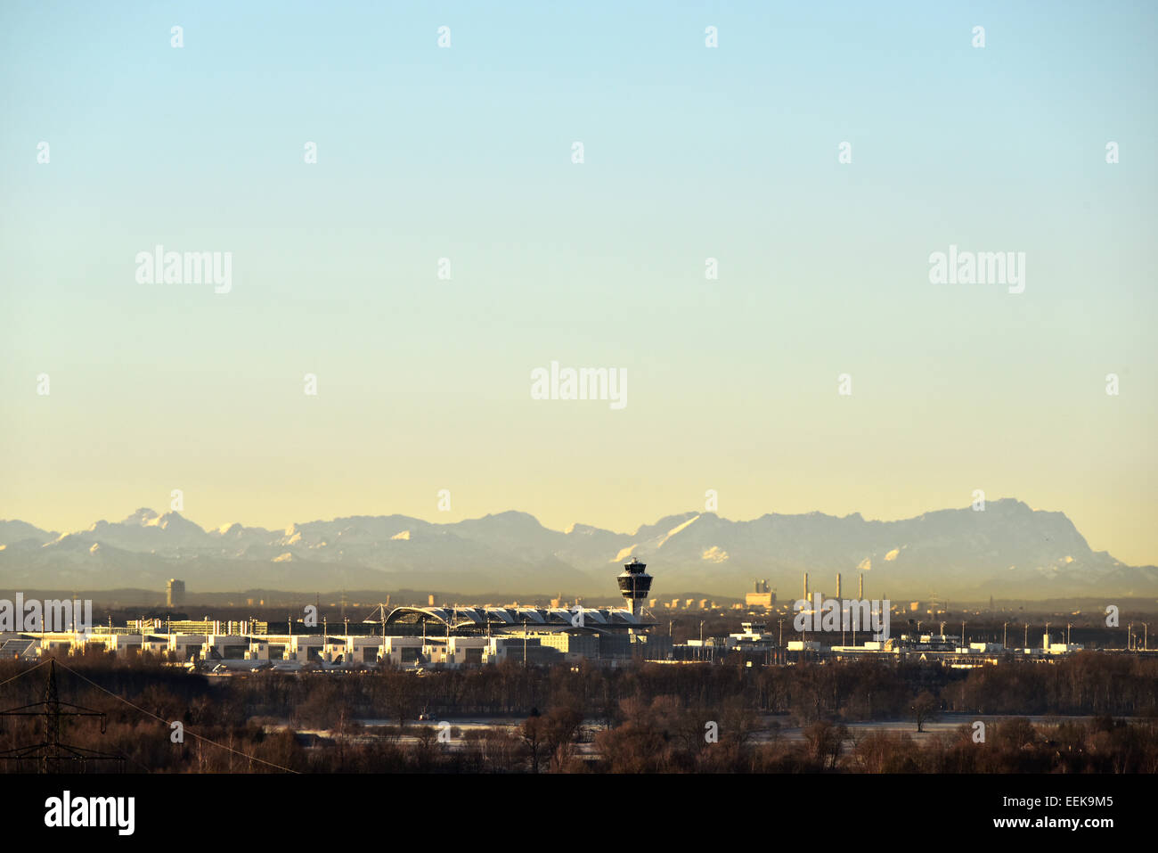 Airport Munich with Alps, View,Mountain, MUC, EDDM, Munich Airport ...