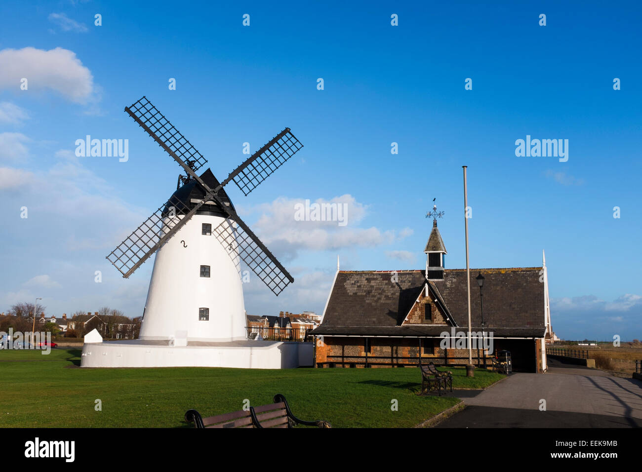 Lytham Wind mill, Lytham, Lancashire, UK Stock Photo - Alamy