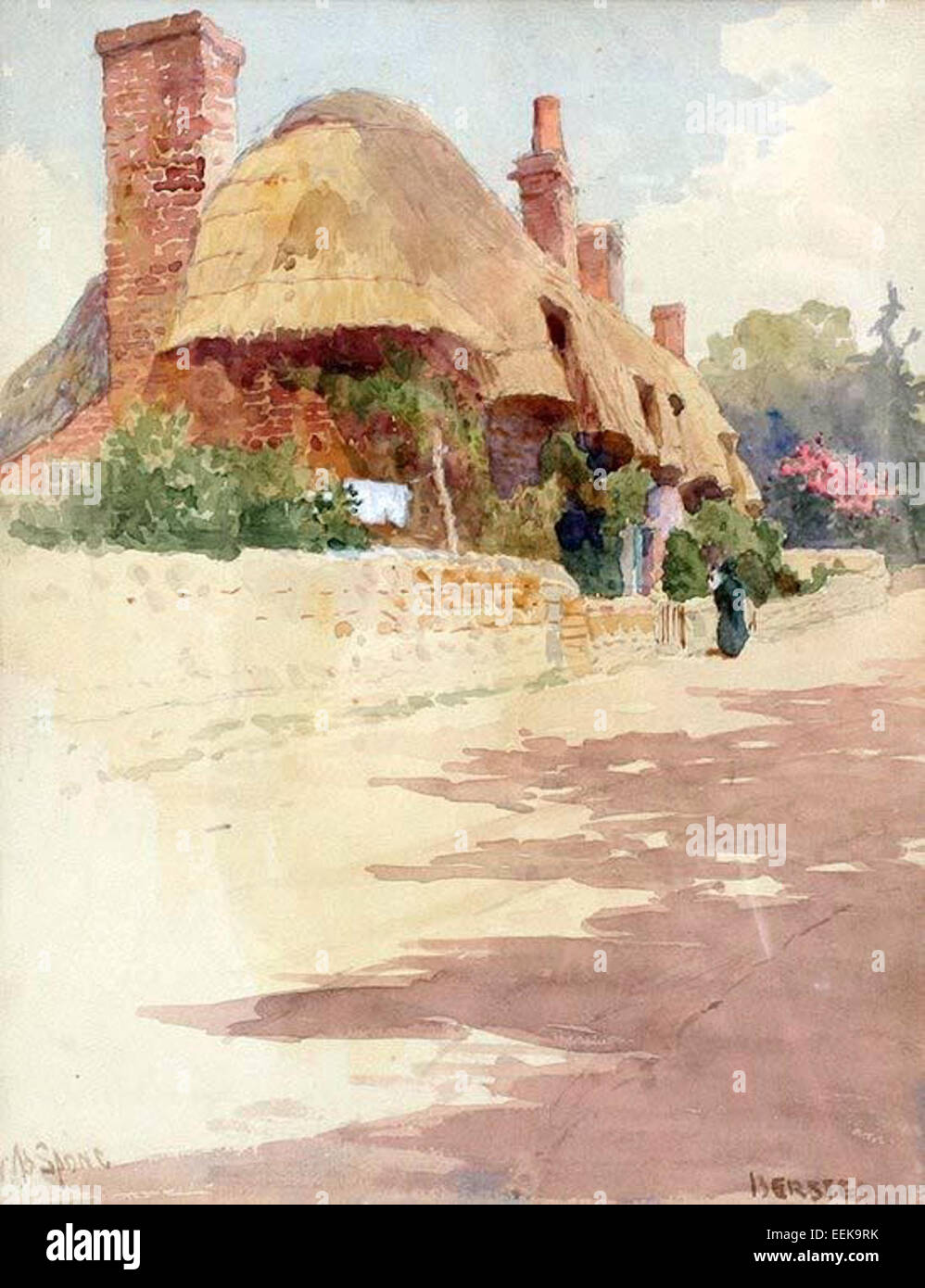 Walter Brookes Spong was a British artist known for his watercolor ...