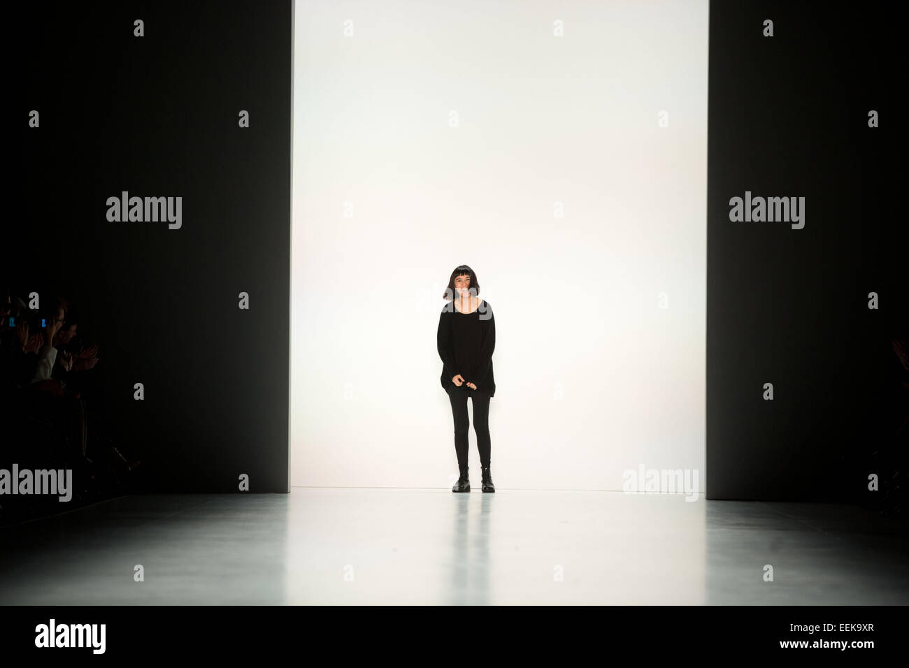 Designer PEARLY WONG at the fashion show for her label PEARLY WONG at ...
