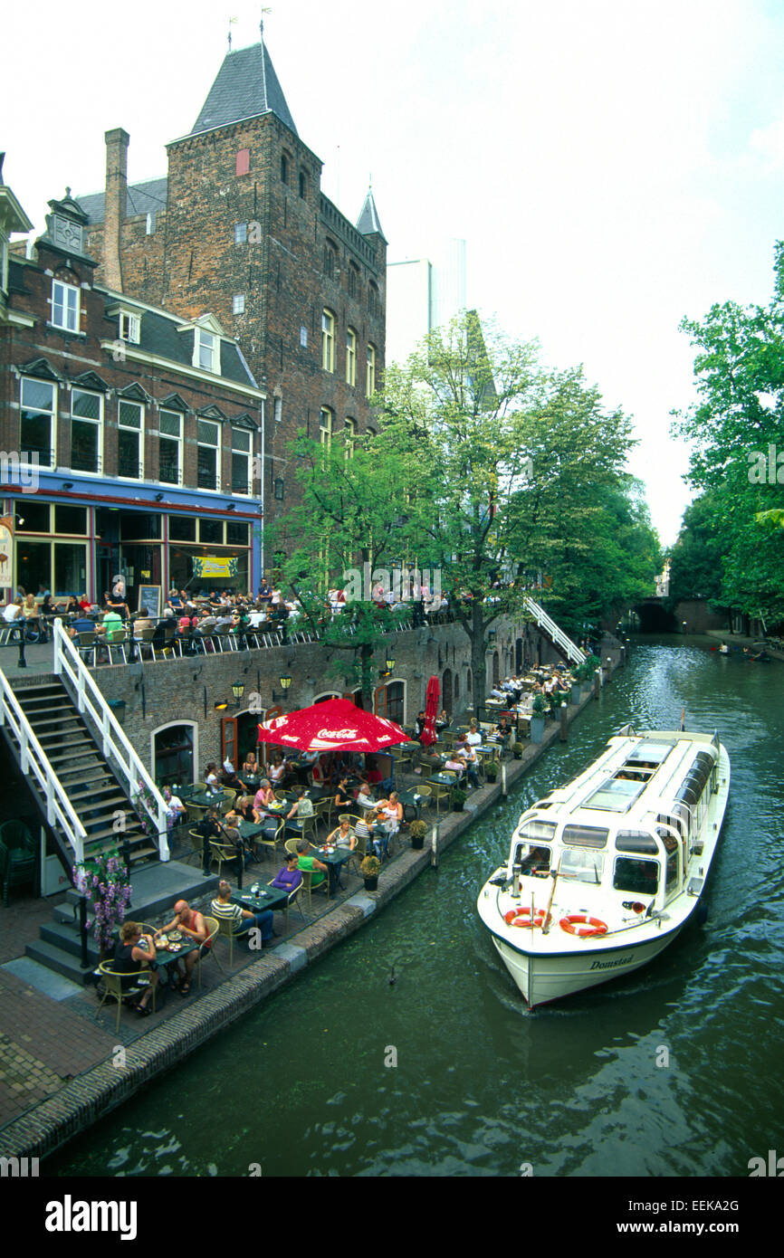Netherlands, Utrecht, Tourist Boat Stock Photo - Alamy
