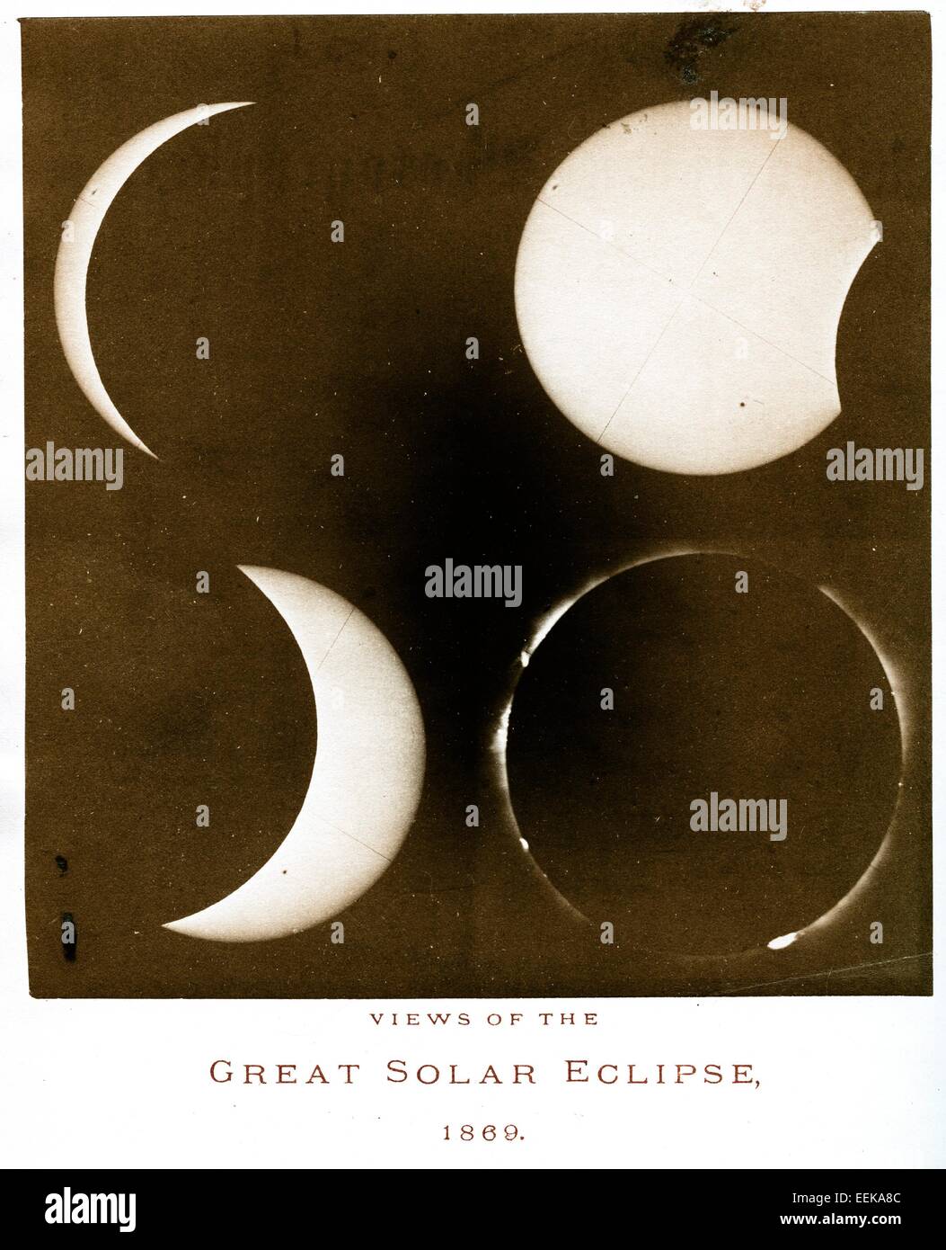 Four Views of the Solar Eclipse, August, 1869, by Henry Morton Stock ...