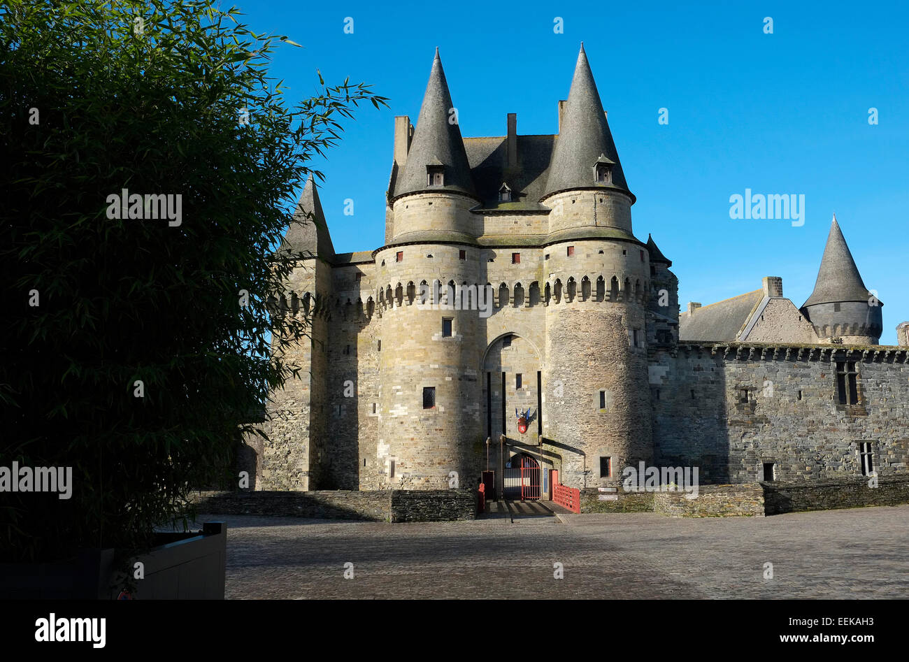 chateau de vitre, brittany, france Stock Photo - Alamy