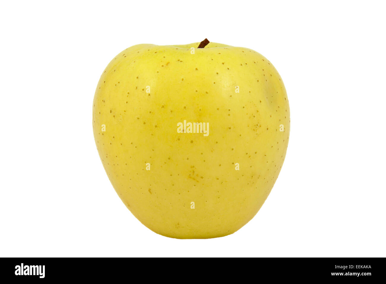 Front view of Yellow Golden apple isolated on white Stock Photo - Alamy
