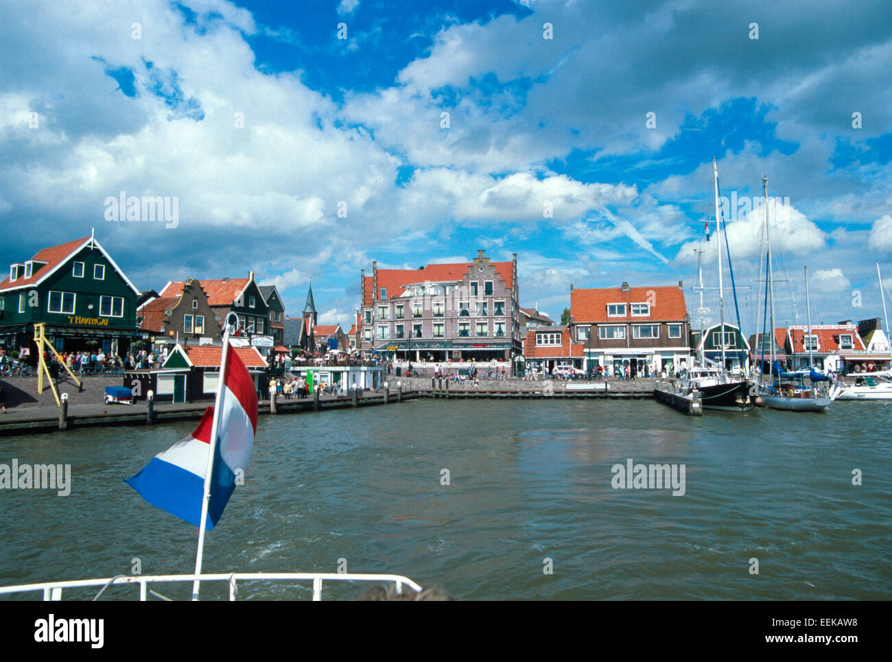 Netherlands, Volendam, View of Village Stock Photo - Alamy