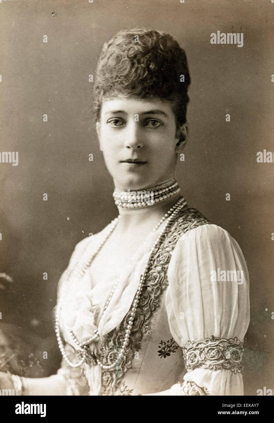 Princess Alexandra, ca 1890 Stock Photo - Alamy