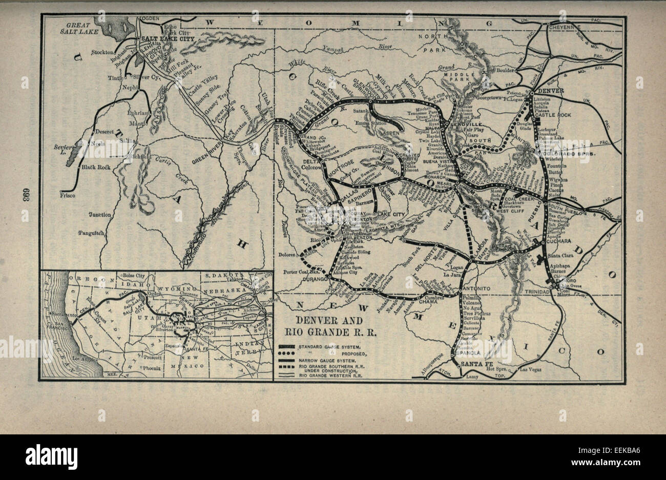 Denver and rio grande western railroad hi-res stock photography and ...