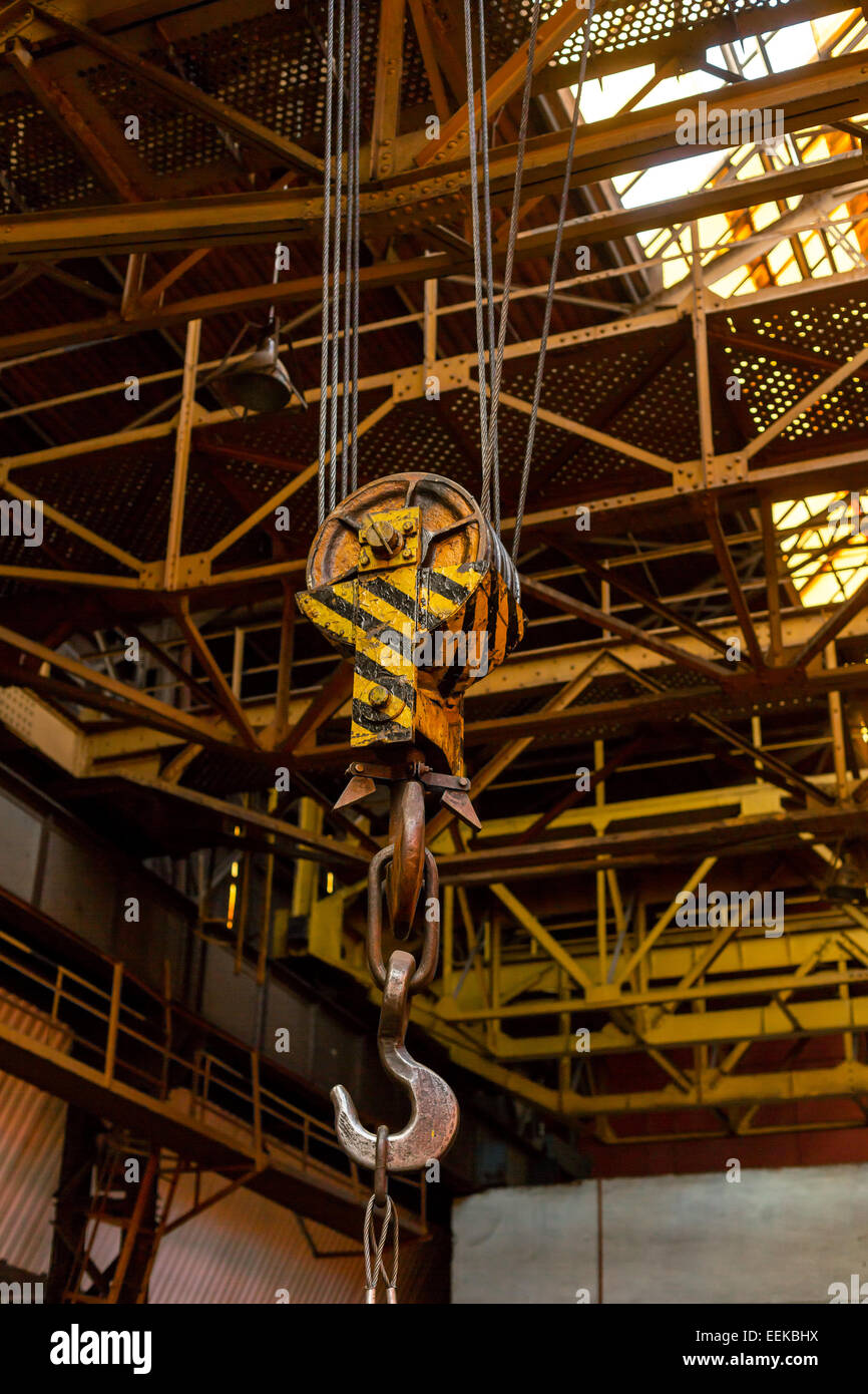 Industrial crain closeup photo Stock Photo - Alamy