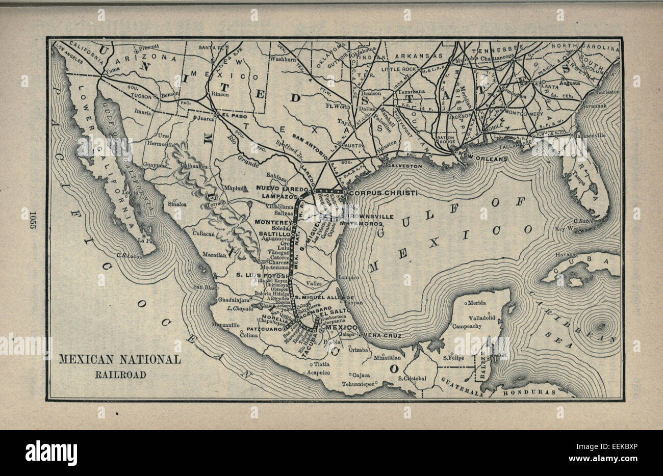 The Mexican National Railroad, featured in the 1891 Poor's directory ...