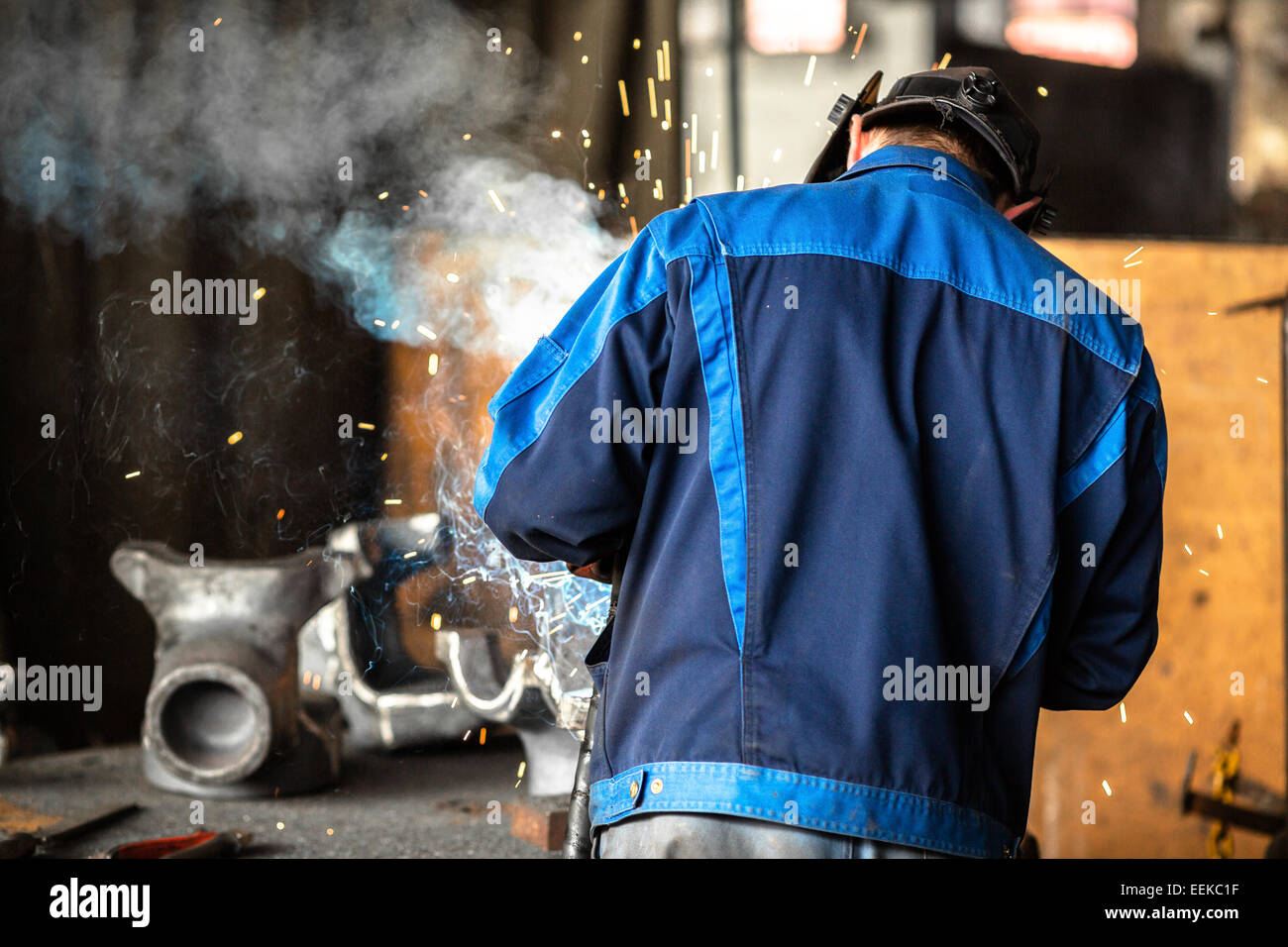 Industrial Worker at the factory Stock Photo - Alamy
