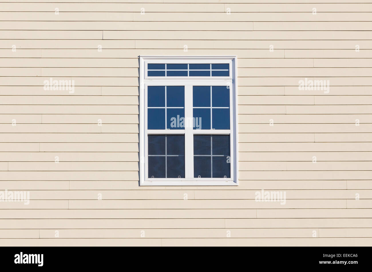 Closeup to a modern window with a outer wood surface Stock Photo - Alamy