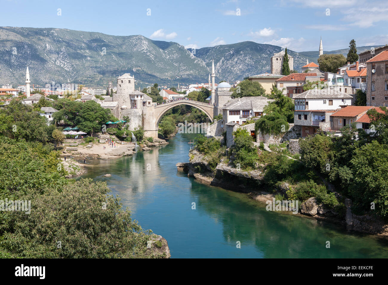 Stari Most (Old Bridge) in Mostar, Bosnia and Herzegovina Stock Photo ...