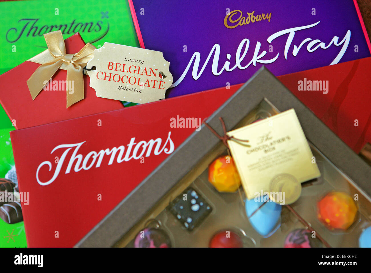 Boxes of Chocolates Stock Photo - Alamy