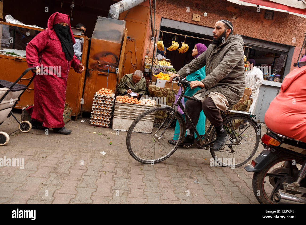 Souk street. Marrakech. Morocco. North Africa. Africa Stock Photo - Alamy