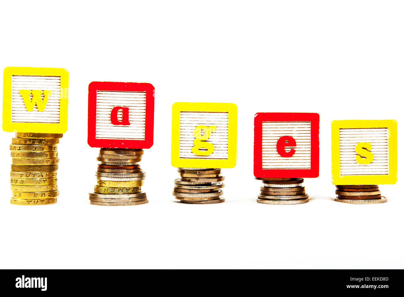 Wages going down fluctuating poor poorer money lower lowering less word ...