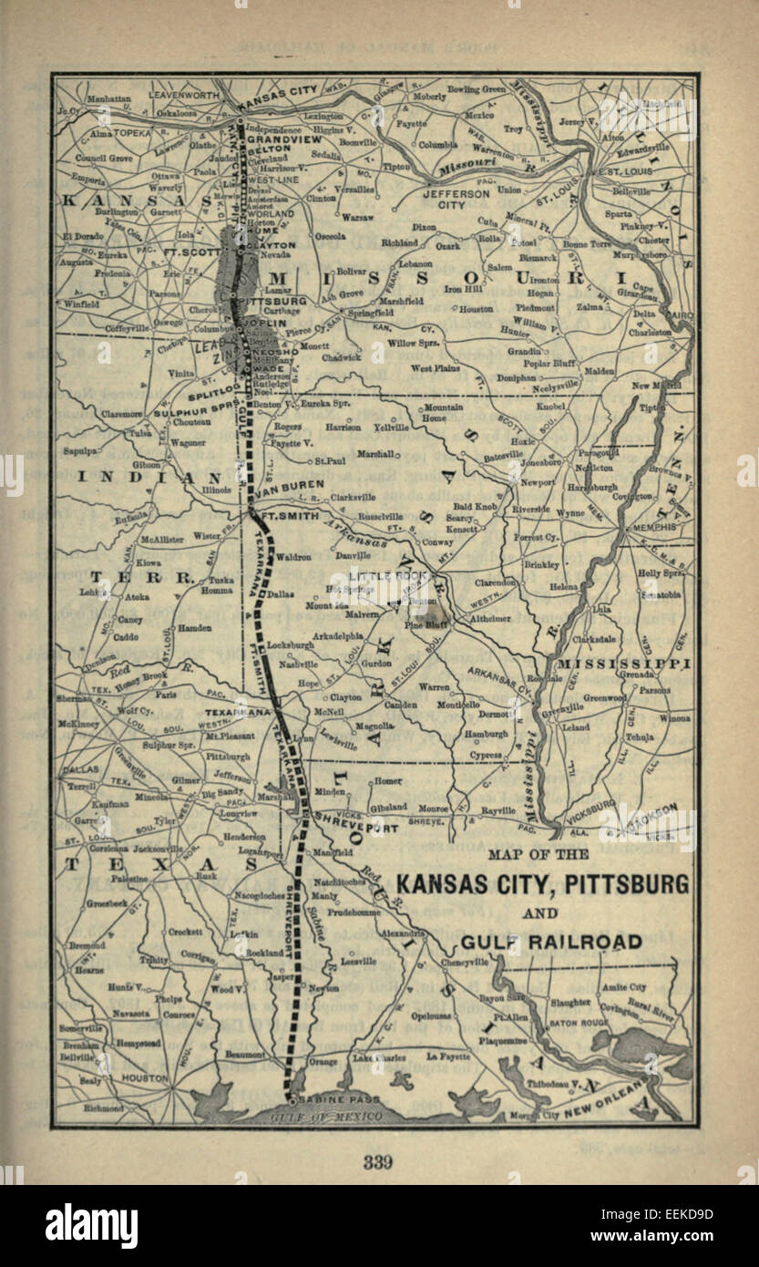 Kansas City Railway Map Route Of Strang Line Missouri And Kansas
